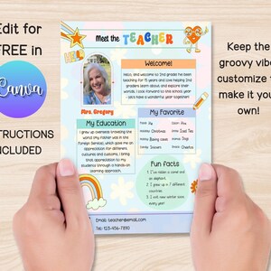 Editable Groovy Meet the Teacher Template Kit, Get to Know Teacher ...