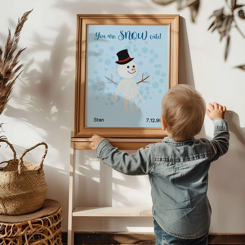 EDITABLE Snowman Handprint Art, Winter Handprint Craft, Handprint Craft ...