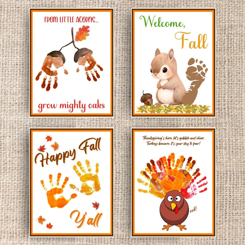 Fall Handprint Art, Fall Handprint Craft, Thanksgiving Handprint Craft ...