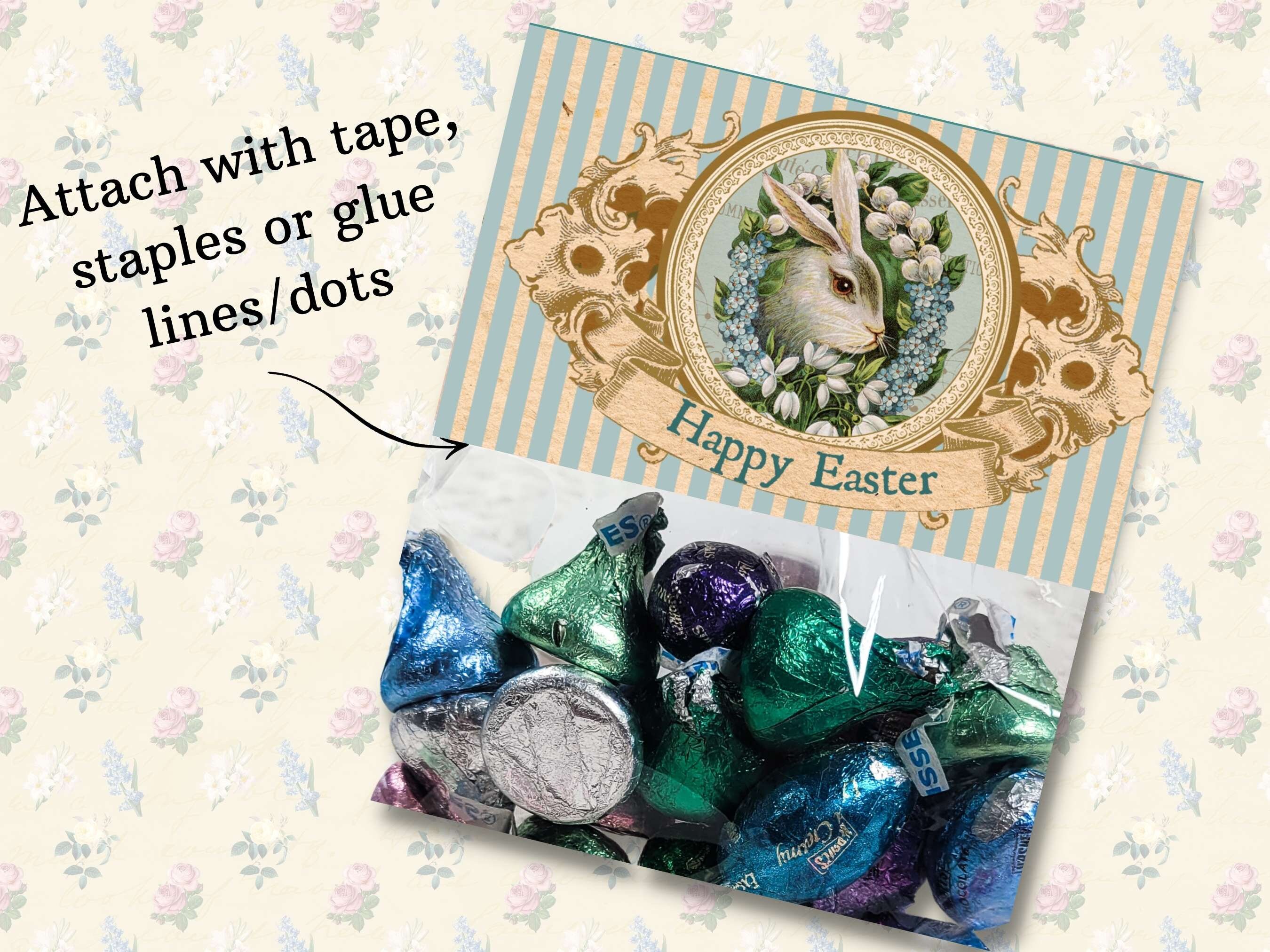 Digital Easter Treat Bag Toppers Bundle, Easter Cupcake Toppers ...