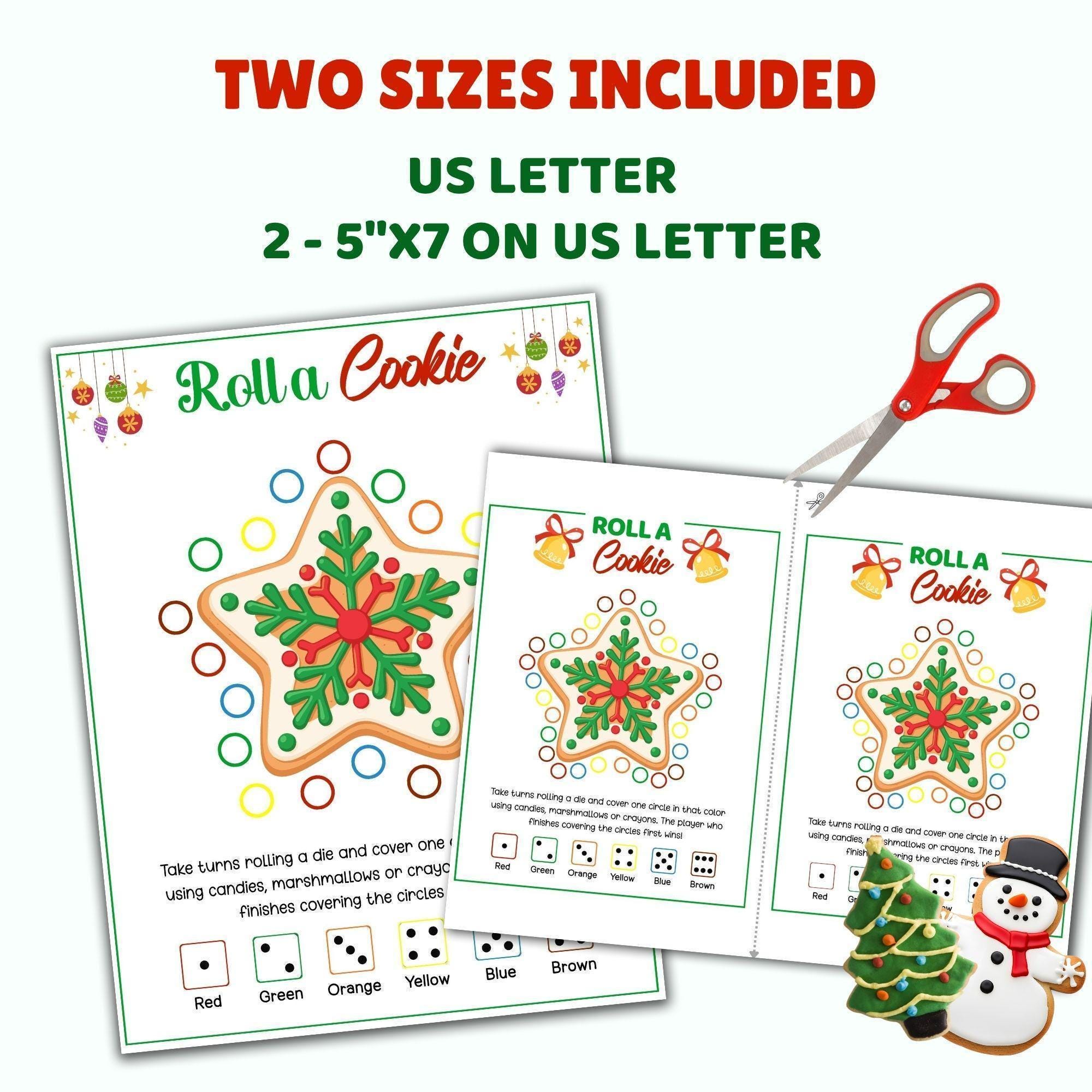 Roll the Dice Christmas Dice Game Bundle, Roll a Tree, Cookie ...