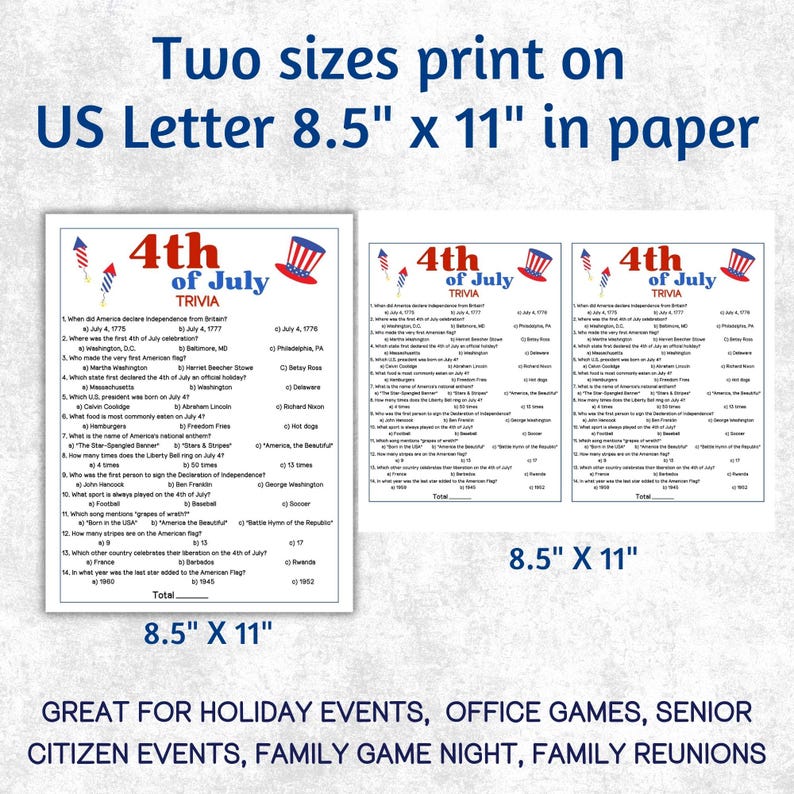 4th of July Games BUNDLE, Memorial Day Game Bundle, Patriotic Bingo ...