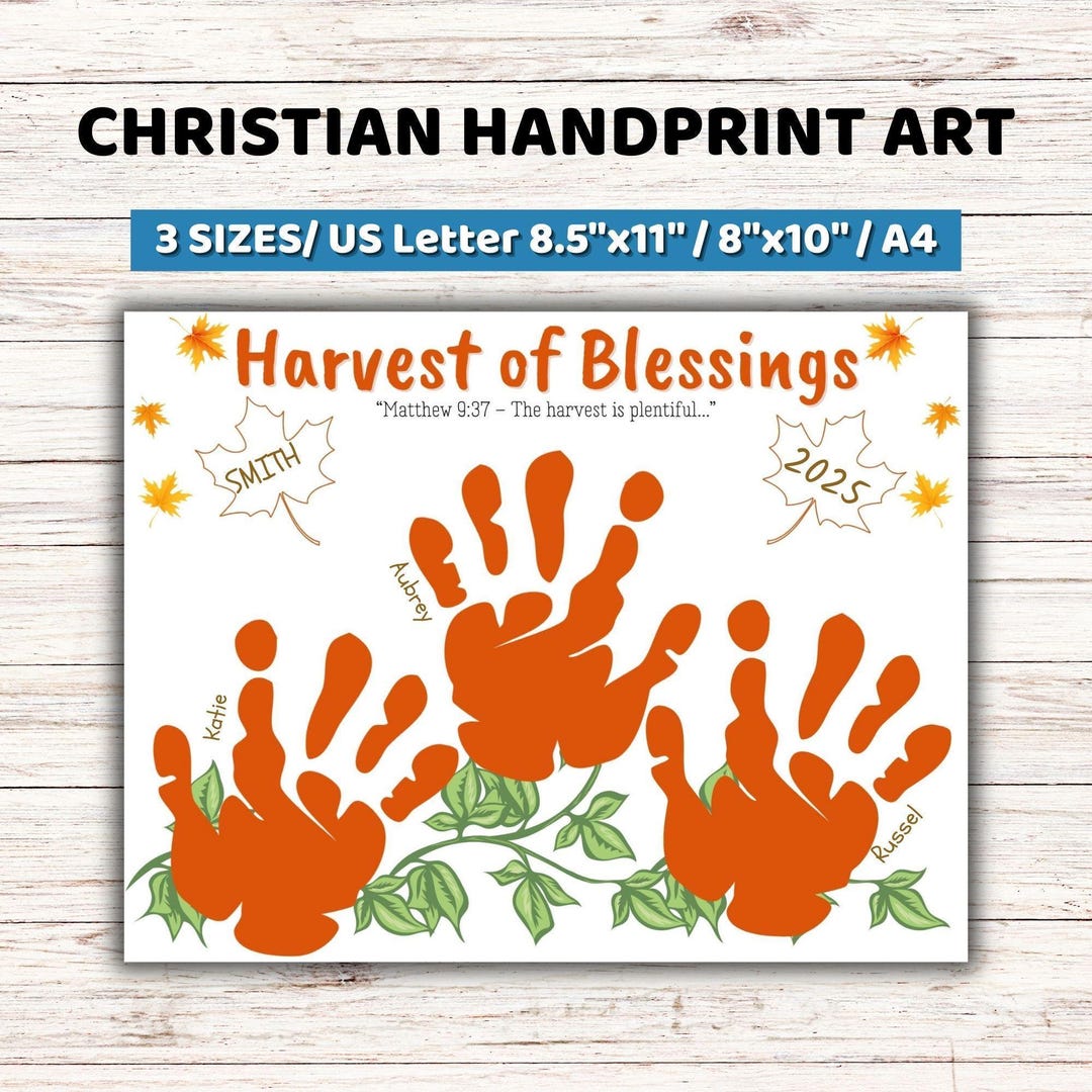 Pumpkin Handprint Fall Craft Printable, Christian Halloween Handprint ...
