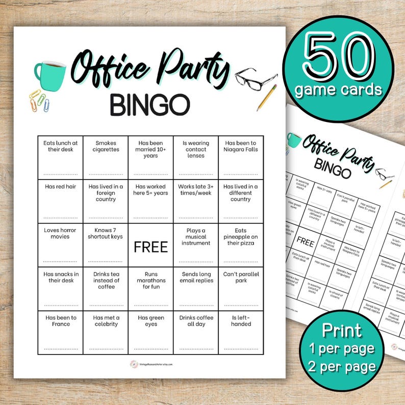 Office Bingo, Coworker Bingo, Office Games, Team Building Games, Team ...