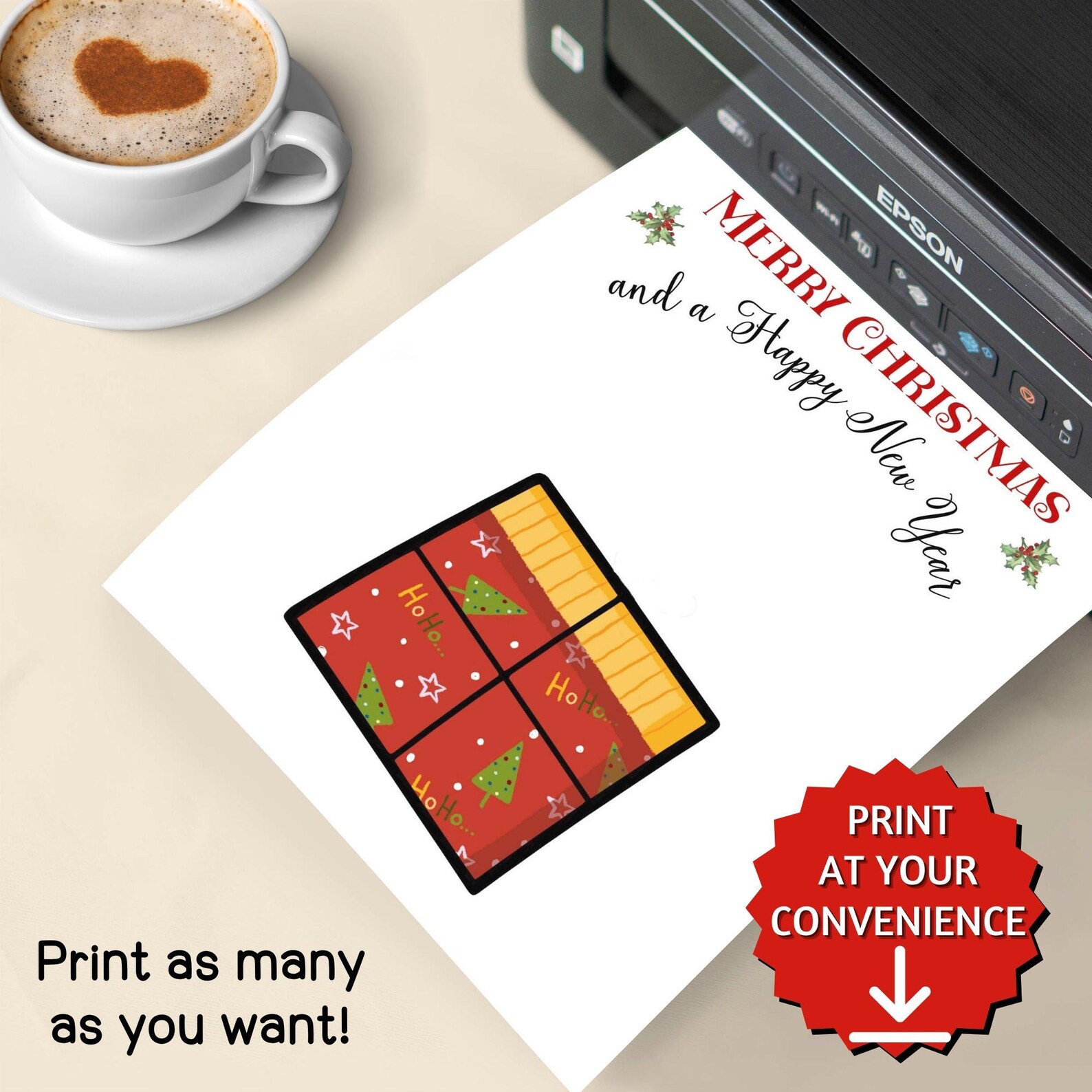 EDITABLE Christmas Gift Handprint Craft, Handprint Art, Downloadable ...