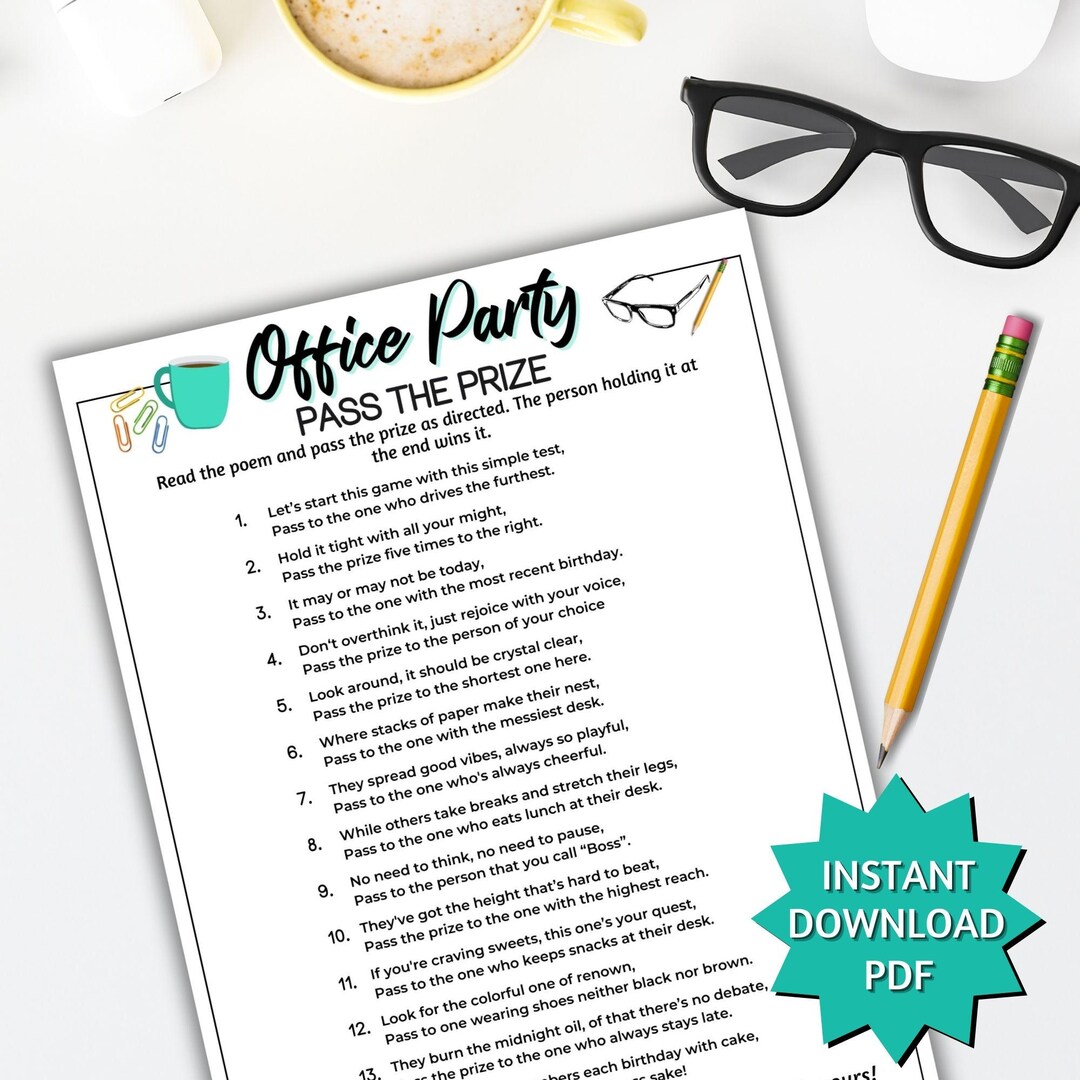 Office Games Pass the Prize, Office Group Games, Staff Appreciation ...