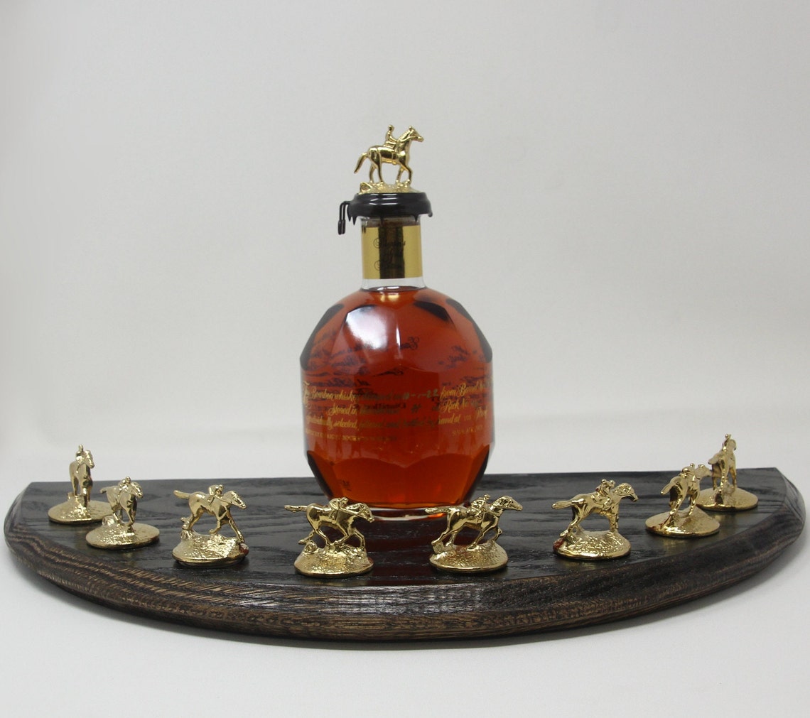 Blanton's Bourbon Stopper Display: Barrel Head Bottle & Cork Holder for ...