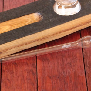 Handcrafted Whiskey Dropper Set With Barrel Stave Holder, Glencairn ...