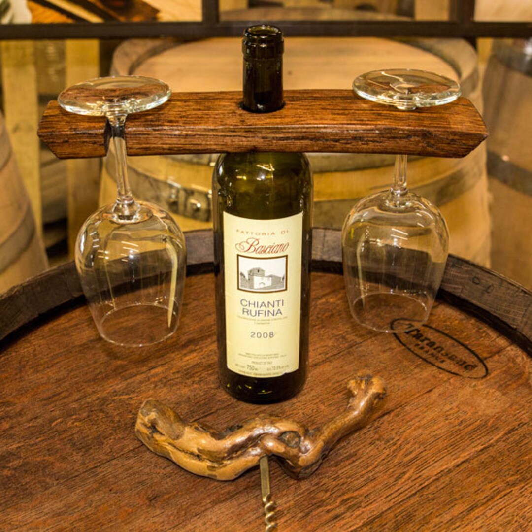 Wine Butler/ Wine Caddy/wine Gift/wine Glass Carrier - Etsy