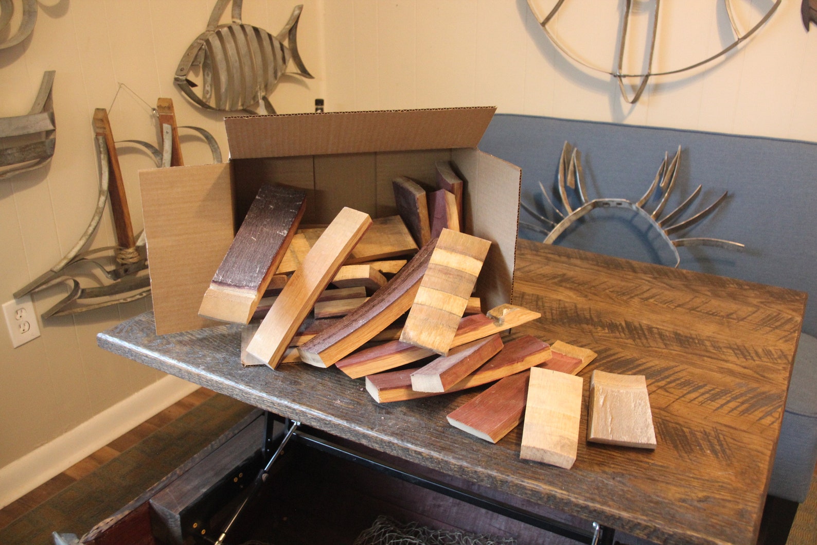 Wine Barrel Pieces/ Stave Pieces/ Cut Barrel Staves/ Wood - Etsy