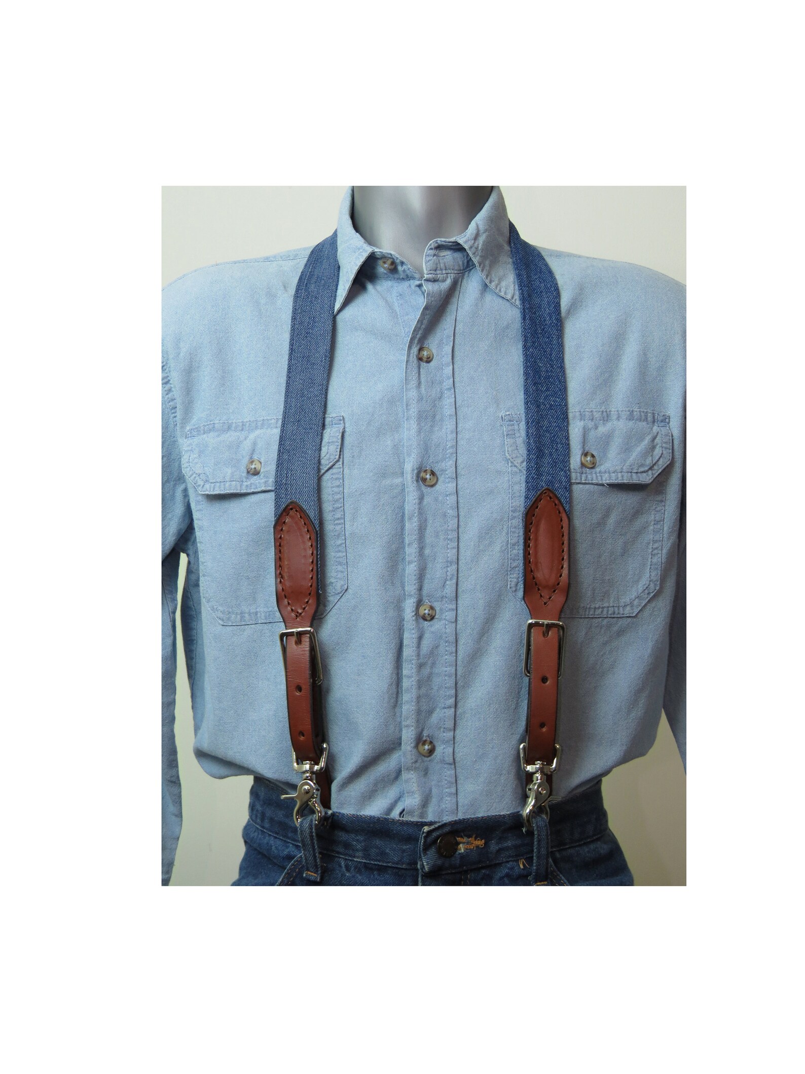 Re-purposed Levi Jeans Denim Suspenders Eco Friendly S-2X - Etsy