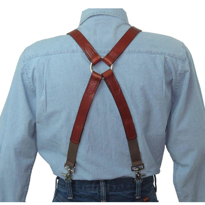 Leather Suspenders - Etsy