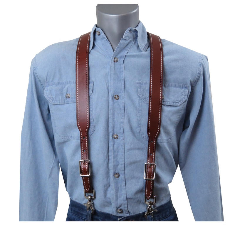 Leather Suspenders - Etsy