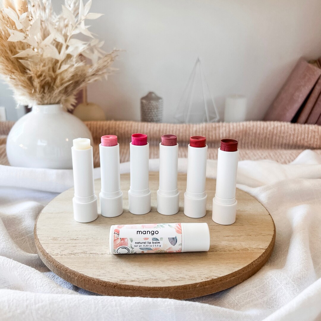 Mango Lightly Tinted Lip Balm - Natural Moisturizing Lip Care - Etsy