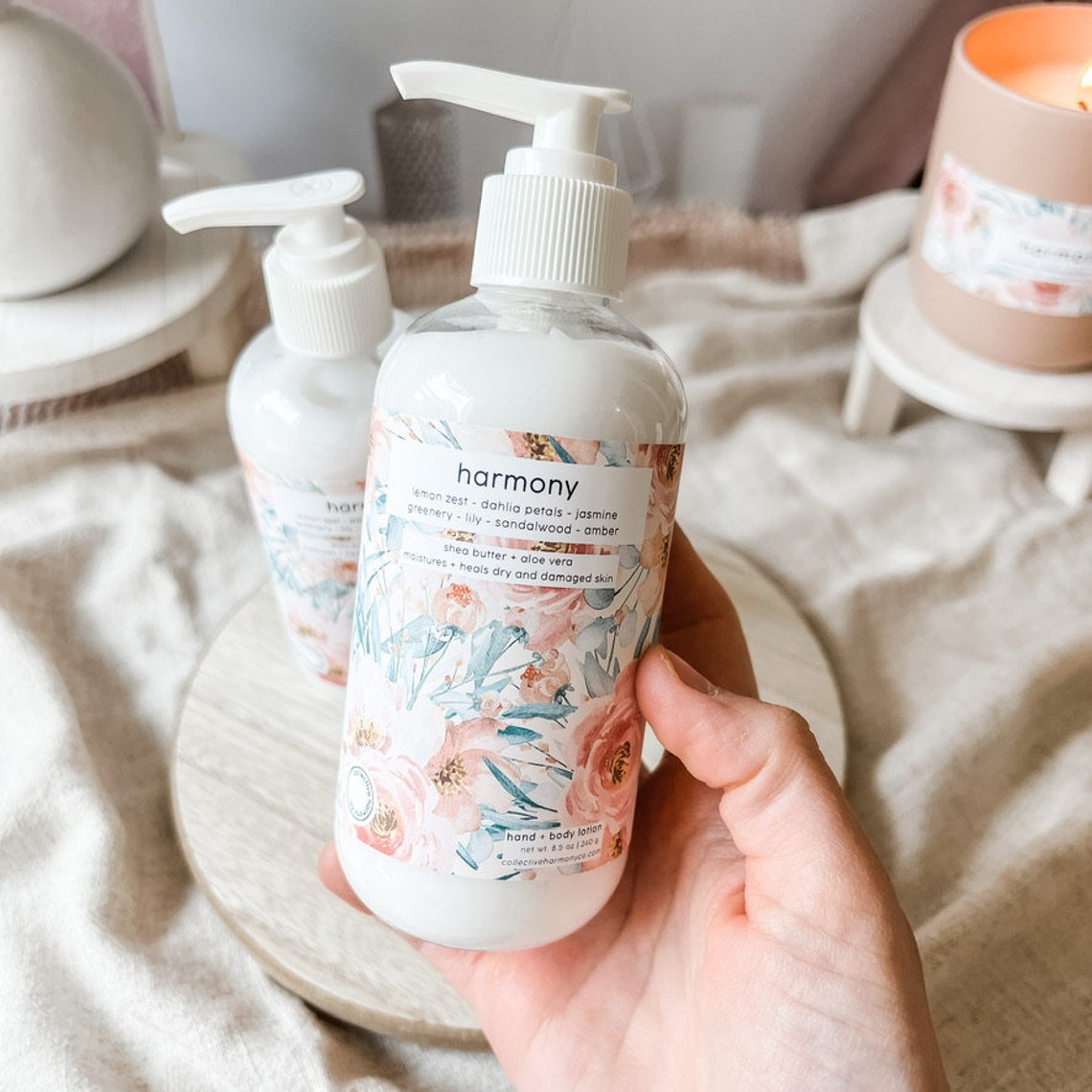 Harmony | Shea + Aloe Vera Body Butter | Hand Poured Body Lotion - Etsy