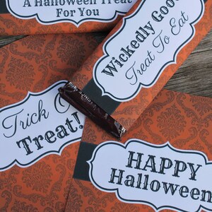 Halloween Printable Candy Bar Wrappers - Etsy