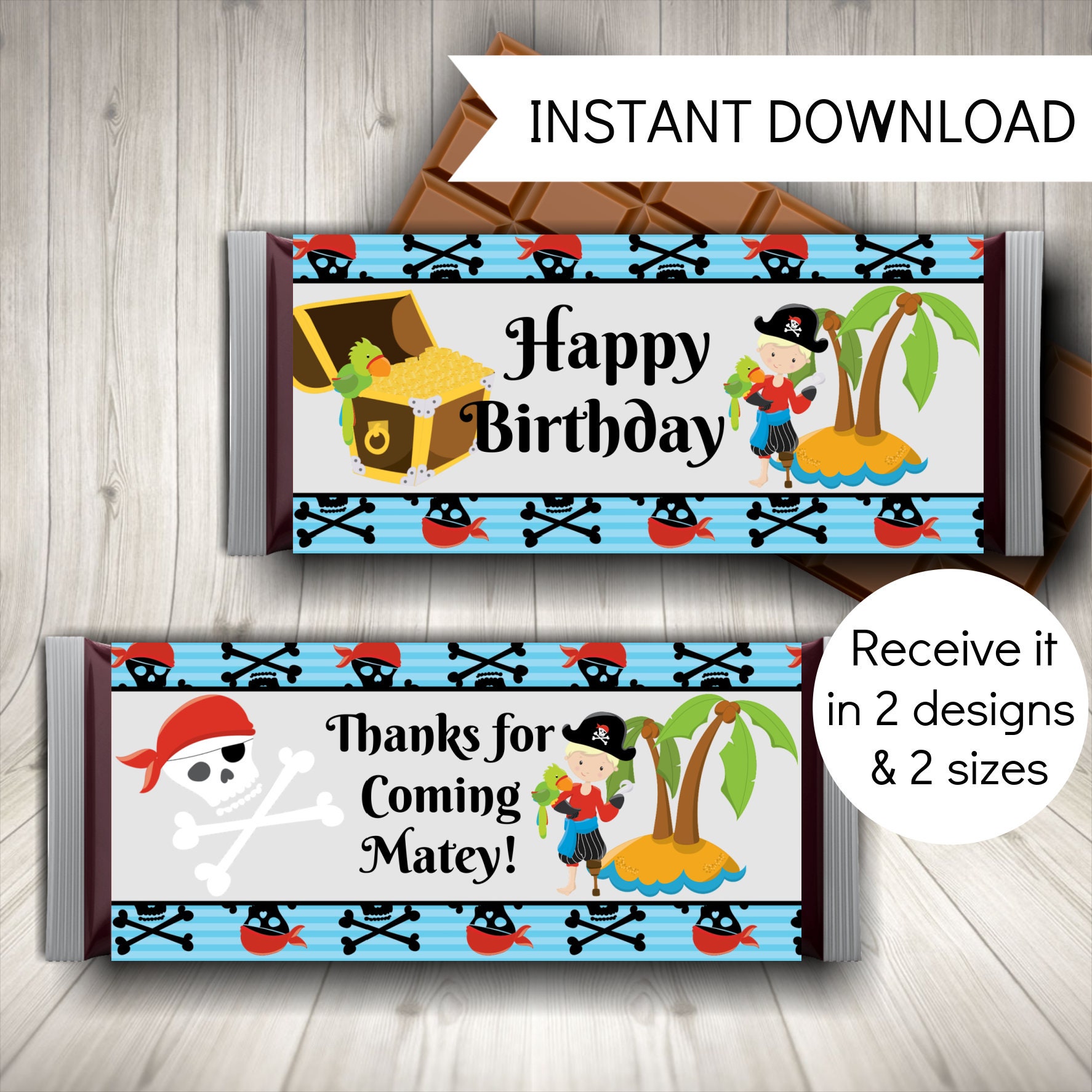 Pirate Party Printables Boys Pirate Decor Birthday | Etsy