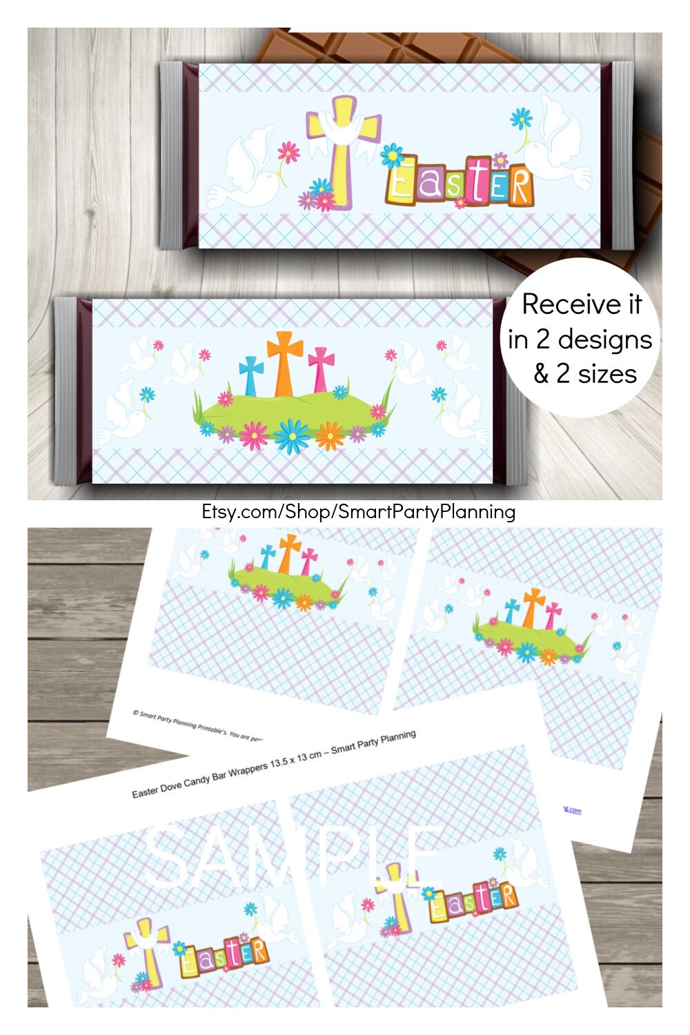 Religious Easter Dove Candy Bar Wrappers Printable Easter - Etsy Australia