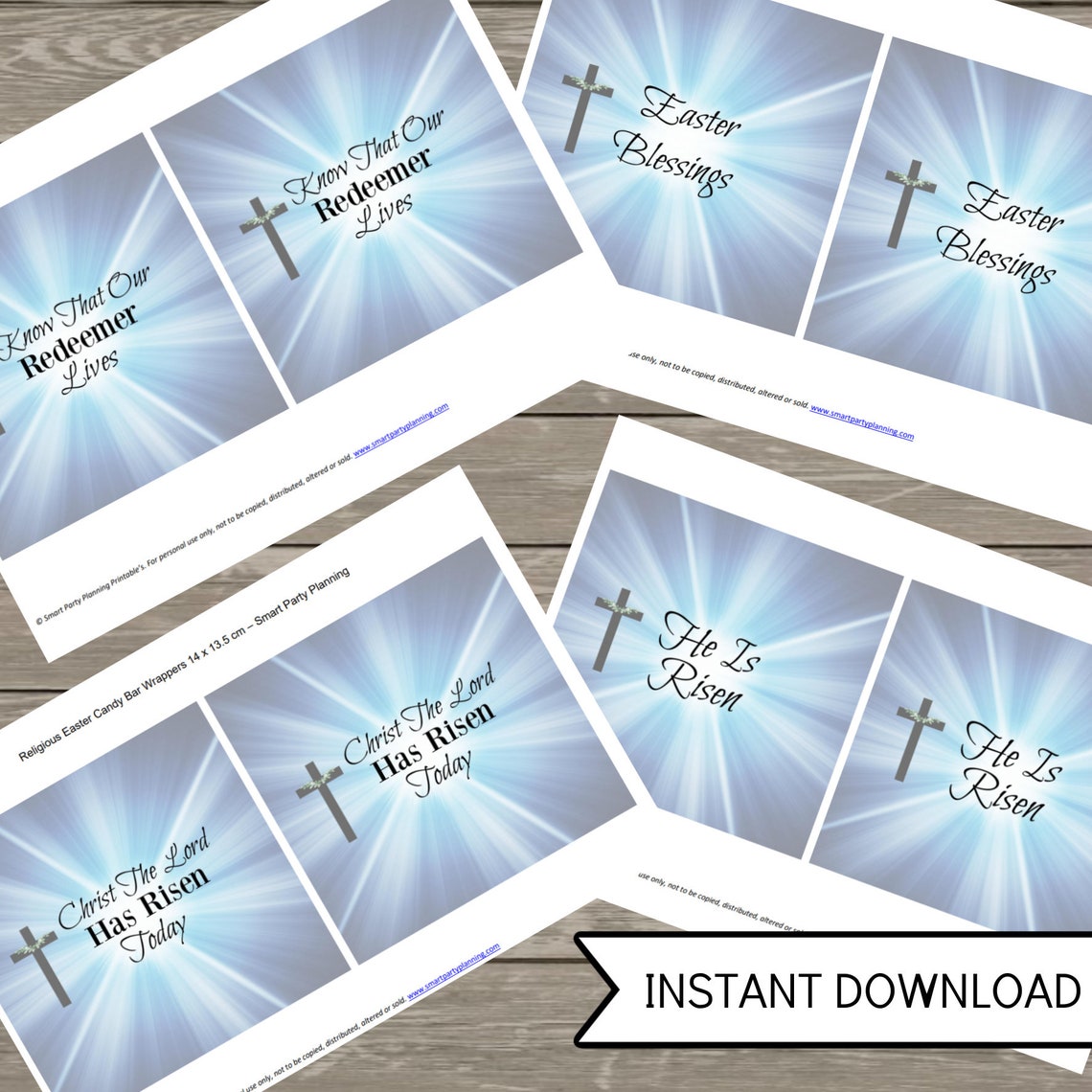 Religious Easter Candy Bar Wrappers Printable Easter Gift - Etsy