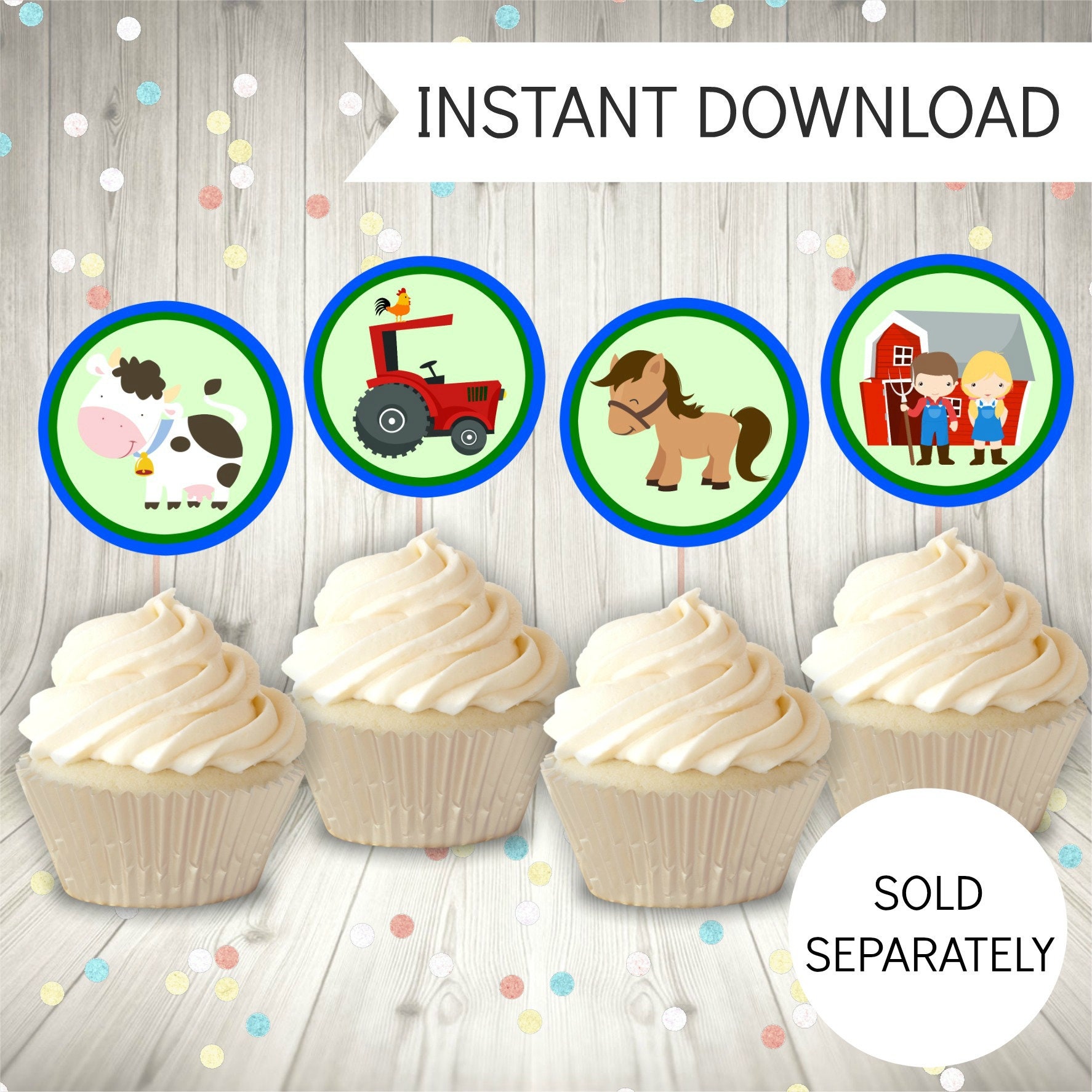 Barnyard Water Bottle Labels / Water Bottle Wraps / Farm Theme | Etsy