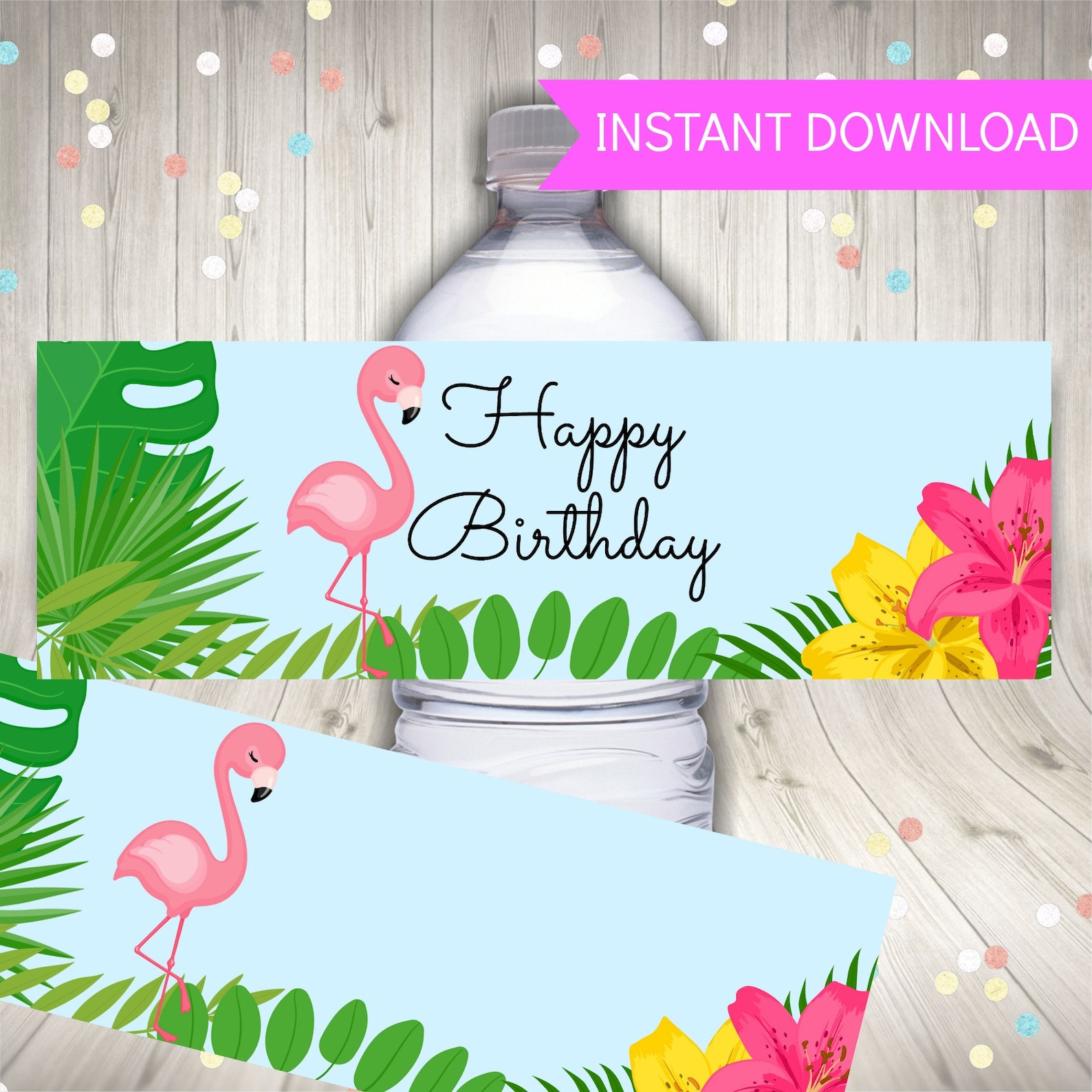 Tropical Party Printable Set Instant Download - Etsy