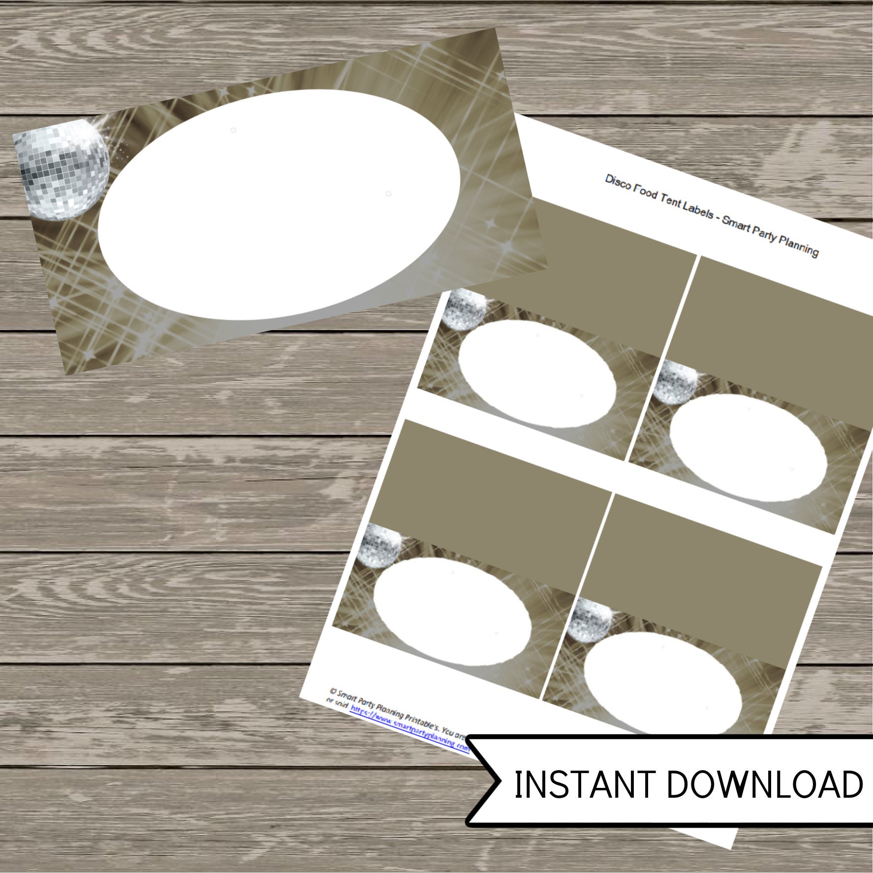 Disco Party Food Labels Instant Download Disco Decor - Etsy Australia