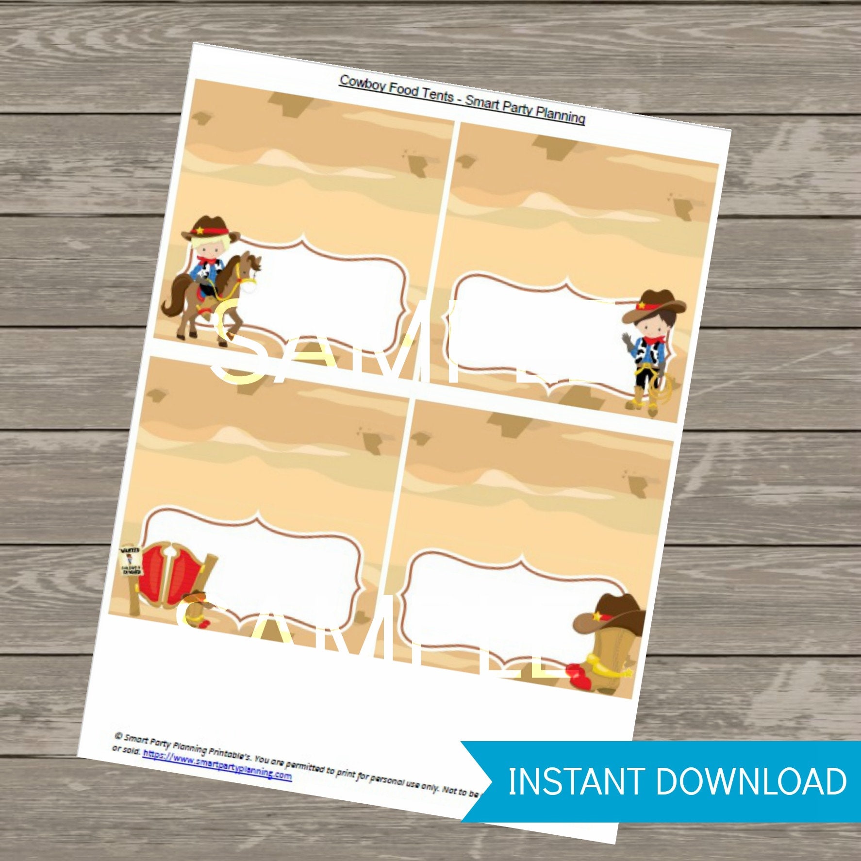 Cowboy Food Labels Cowboy Western Party Printable Instant - Etsy Australia