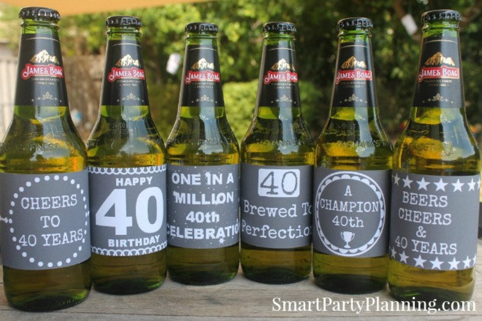 40th Birthday Beer and Wine Labels 40th Birthday Party Gift | Etsy