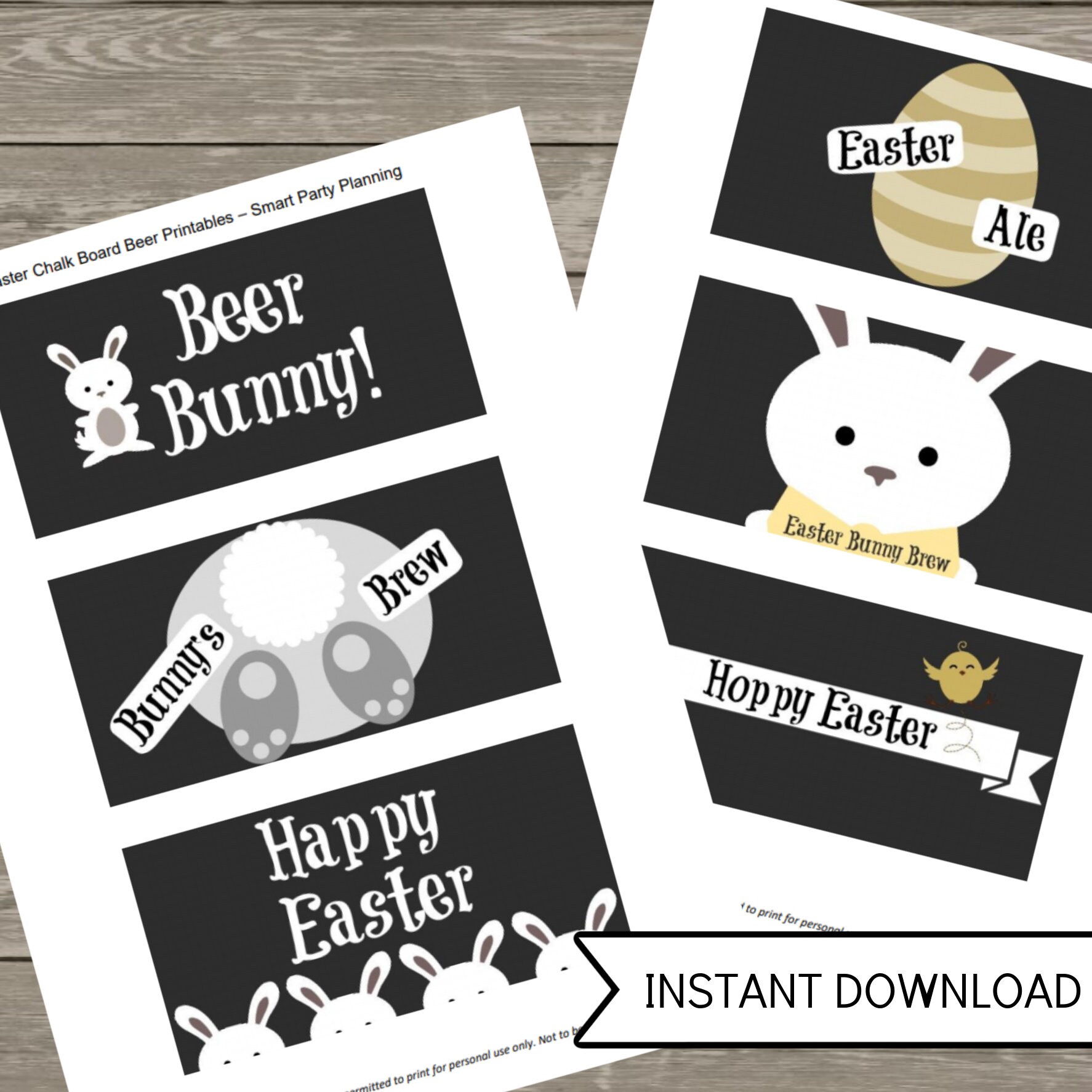 Easter Beer Labels Easy Easter Gift Printable Labels | Etsy Australia