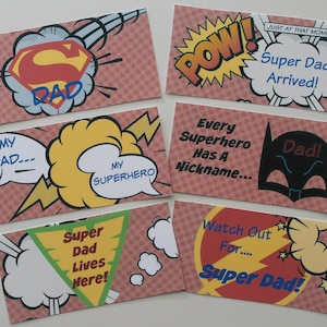 Super Dad Beer Labels, Dad Gift, Fathers Day Gift, Superhero, Instant ...