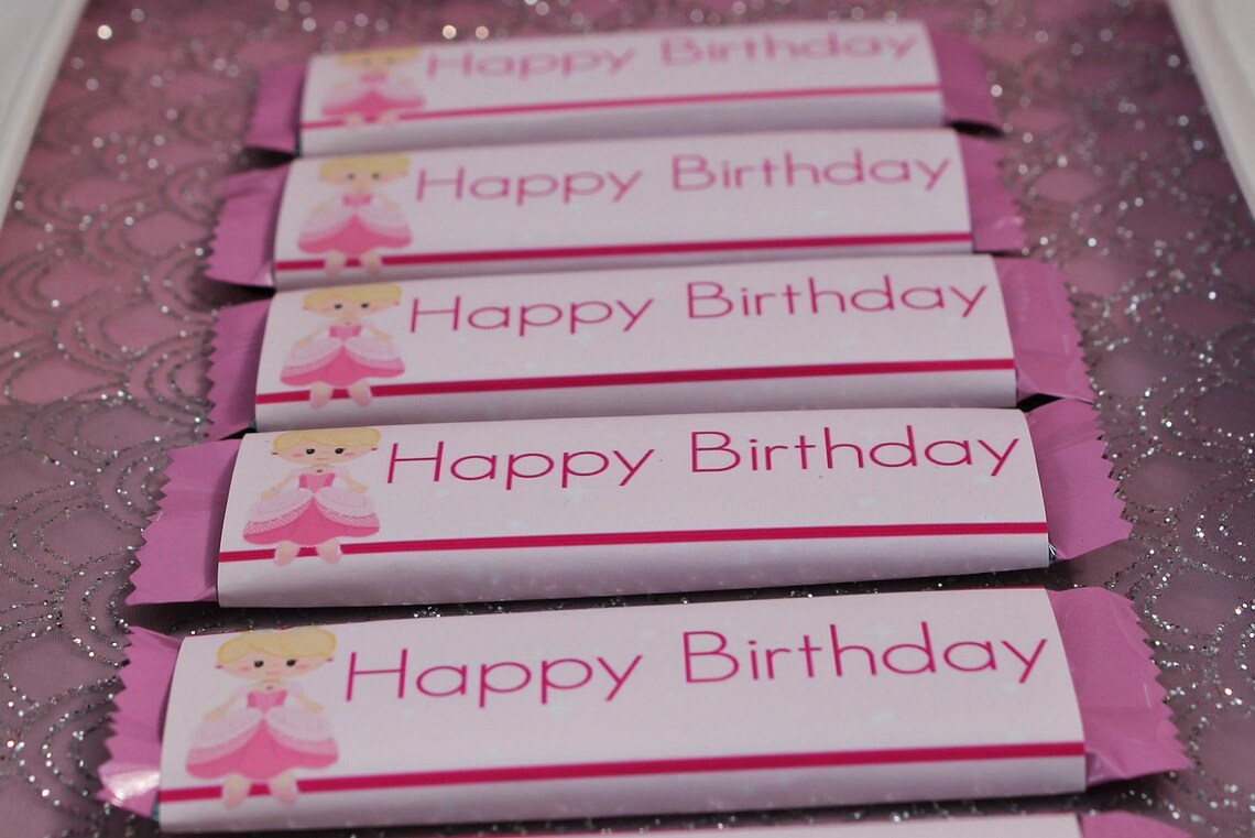 Princess Candy Bar Wrappers / Princess Party / Chocolate | Etsy