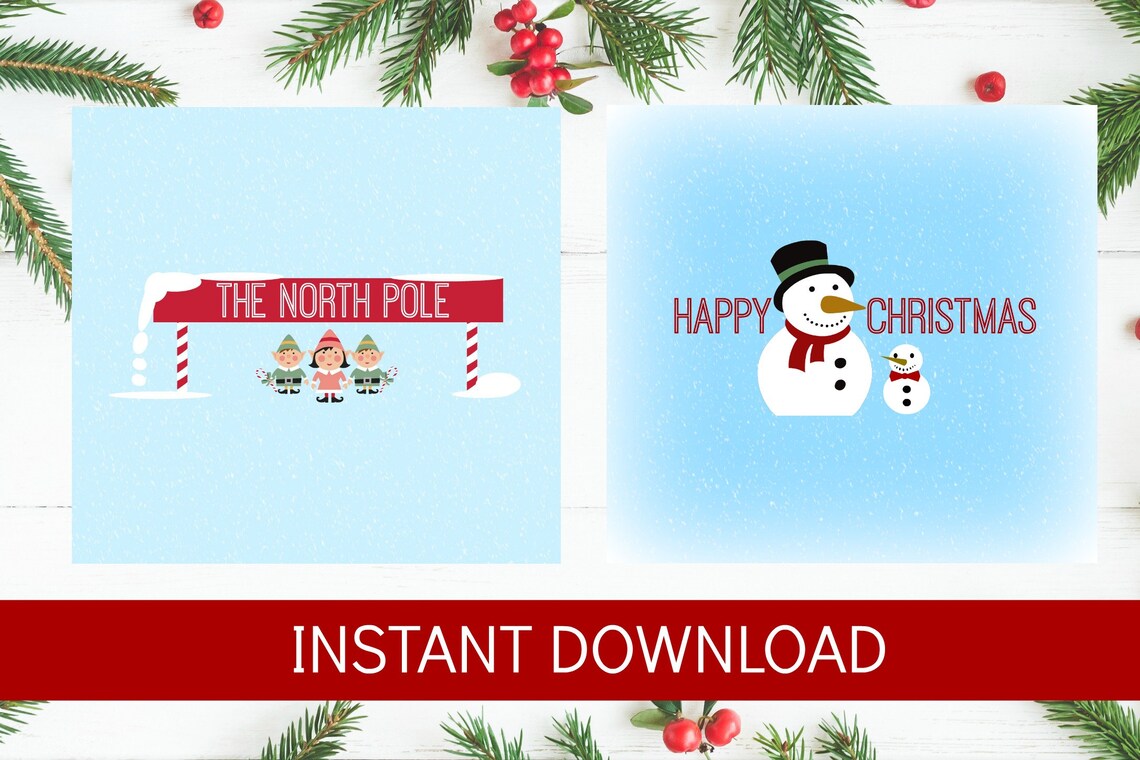 Christmas Candy Bar Wrappers: Santa, Snowman, Elf Designs (digital ...