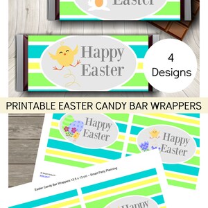 Easter Candy Bar Wrappers, Printable Easter Gifts, Instant Download - Etsy