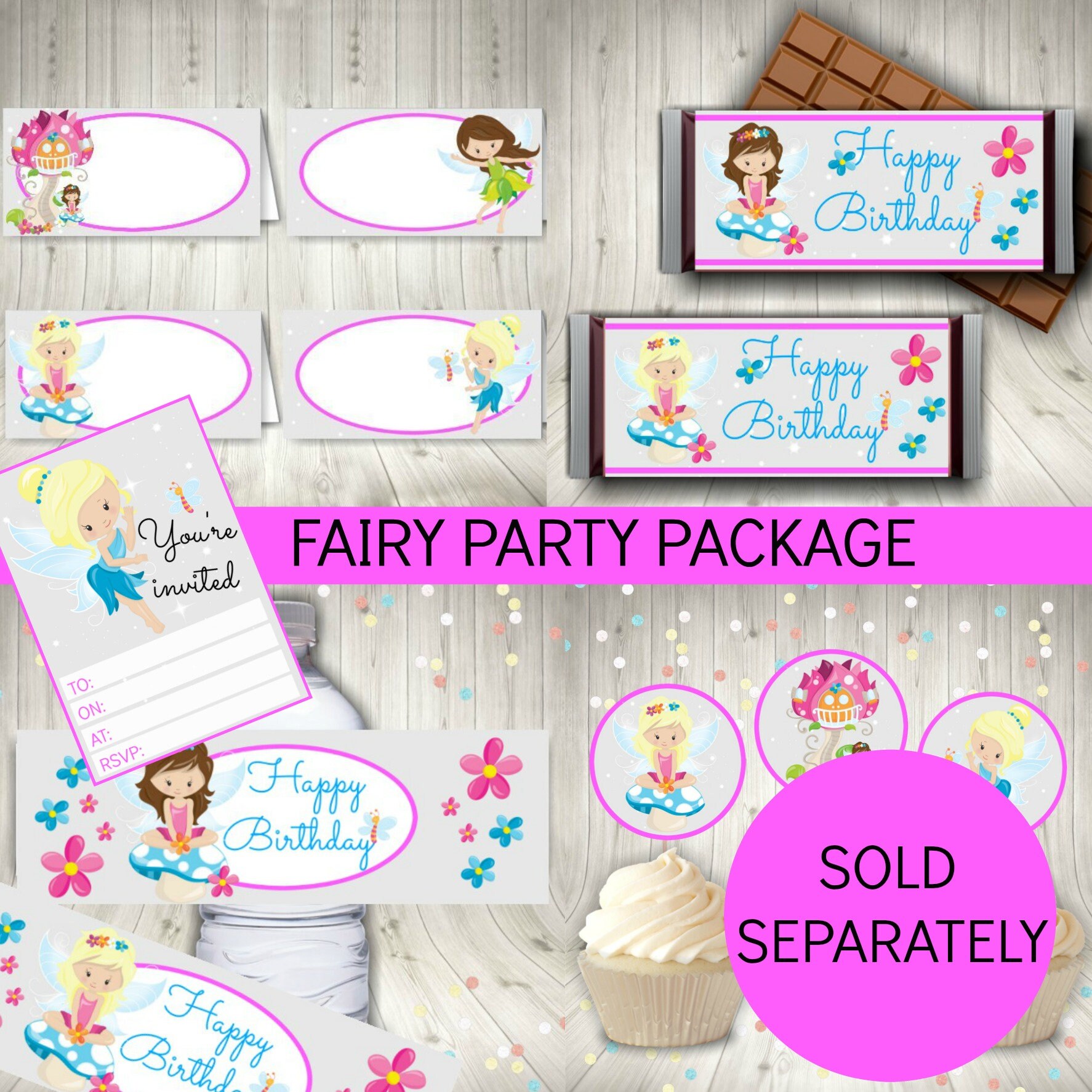 Fairy Party Food Labels Fairy Party Decor FREE Fairy | Etsy