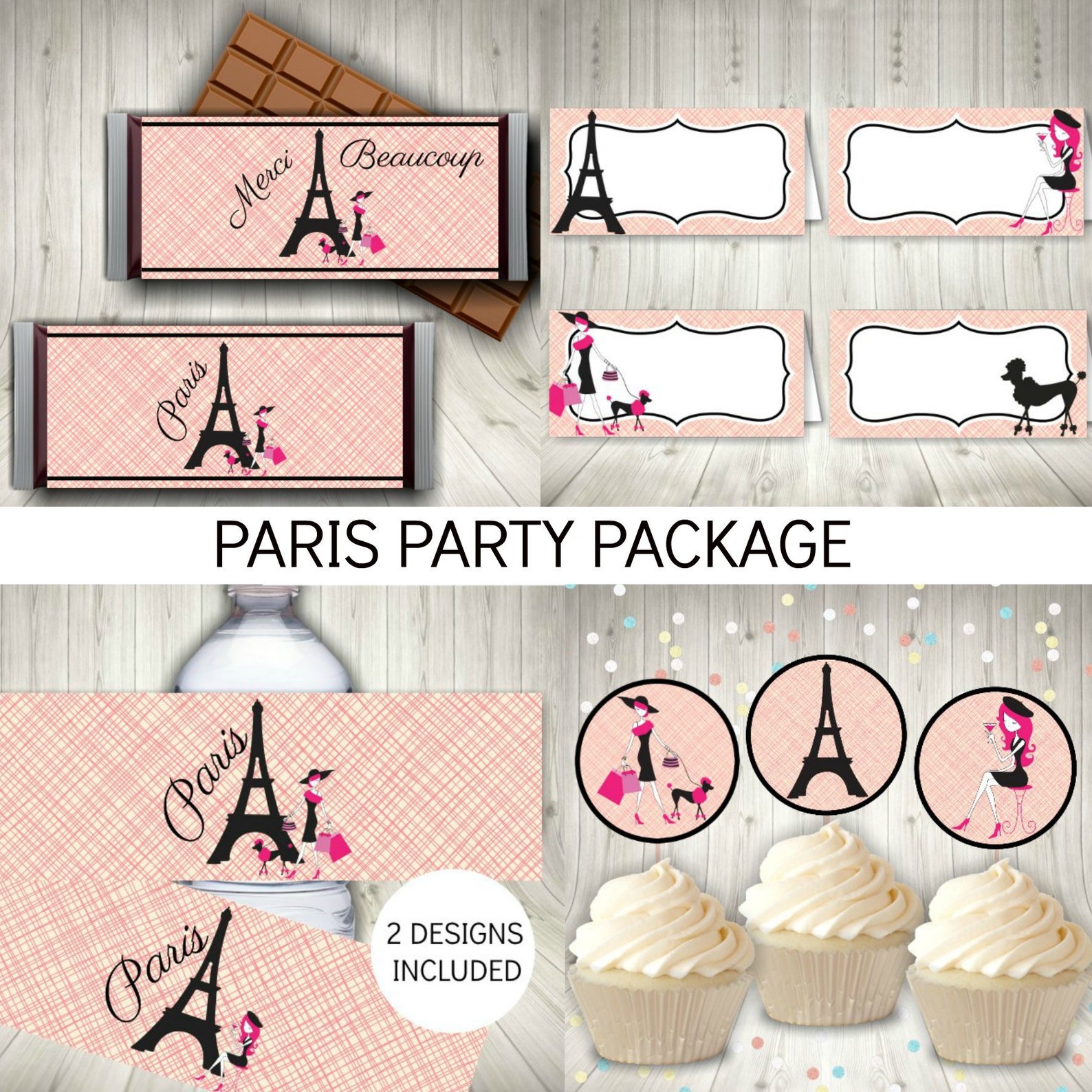 Paris Party Candy Bar Wrappers Paris Themed Party Favors - Etsy