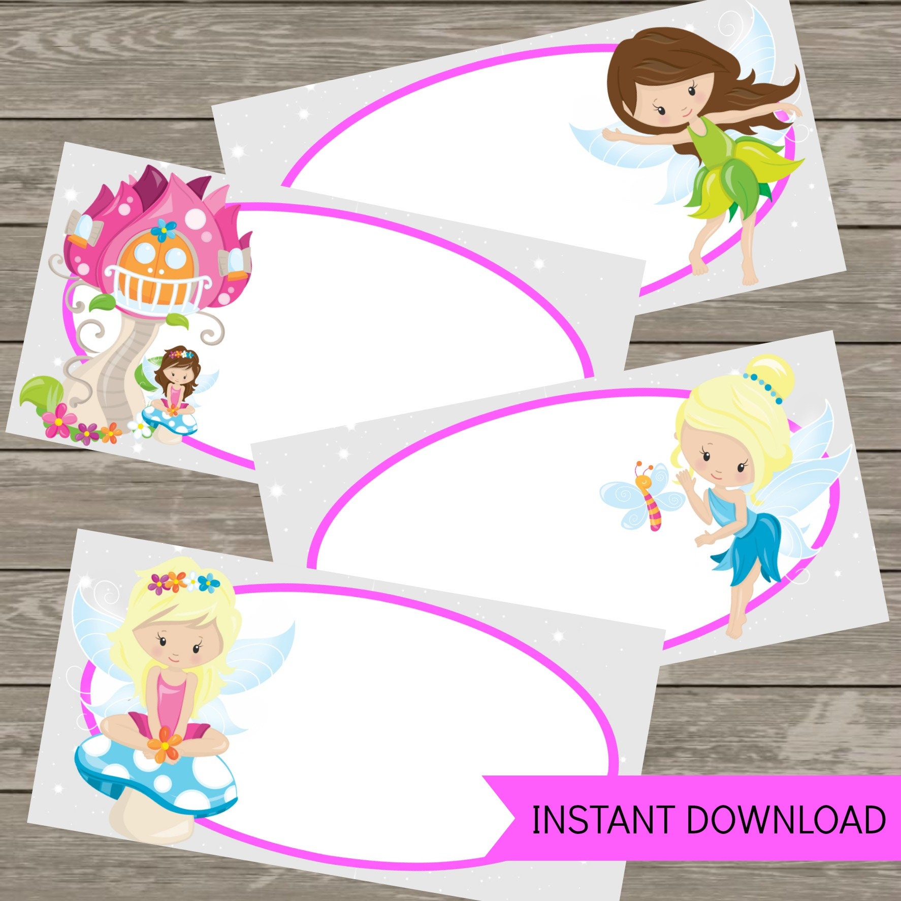 Fairy Party Food Labels Fairy Party Decor FREE Fairy | Etsy