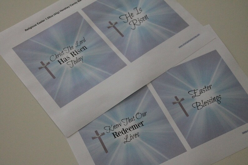 Religious Easter Candy Bar Wrappers Printable Easter Gift | Etsy