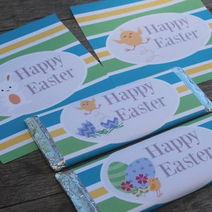 Easter Candy Bar Wrappers, Printable Easter Gifts, Instant Download - Etsy