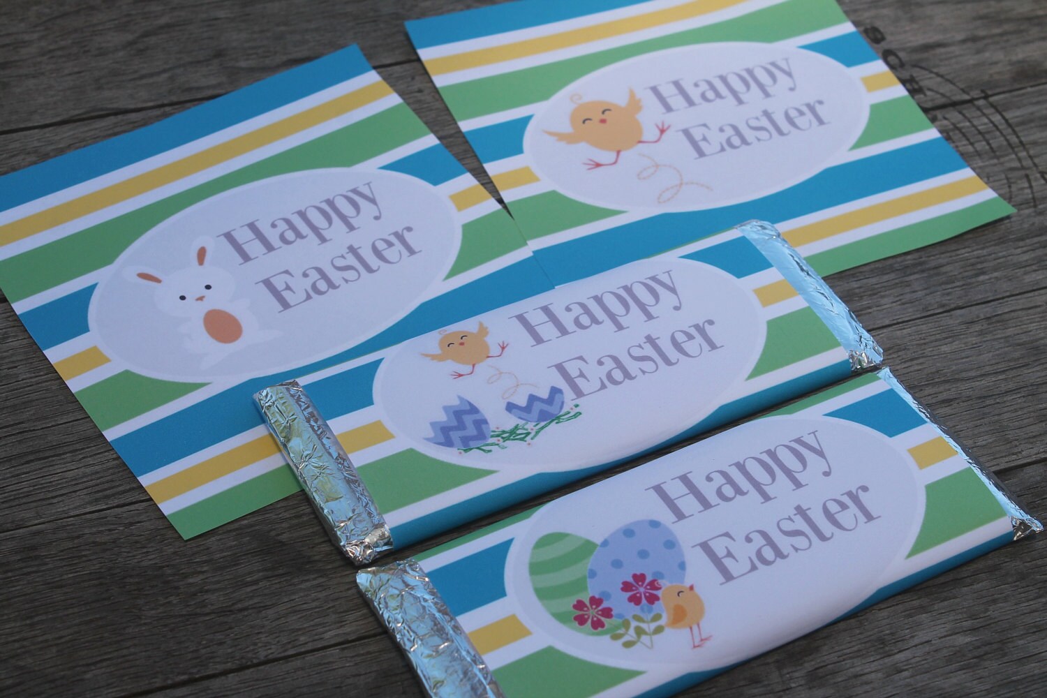 Easter Candy Bar Wrappers, Printable Easter Gifts, Instant Download - Etsy