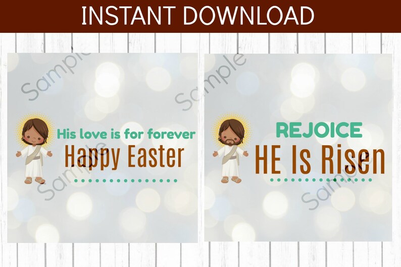 Cute Religious Easter Candy Bar Wrappers | Etsy