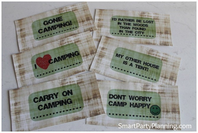 Printable Camping Beer Labels, Beer Gift for Him - Etsy