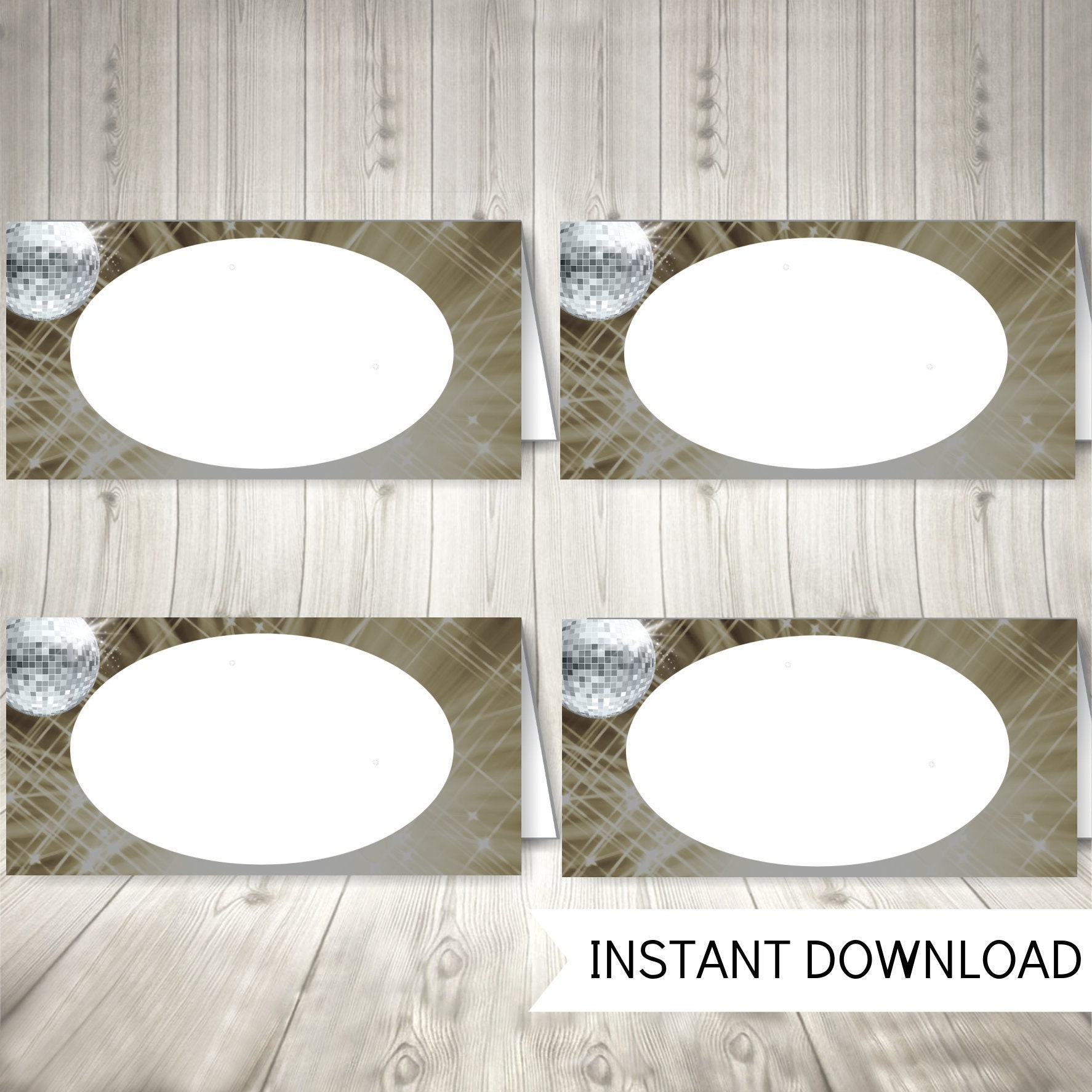 Disco Party Food Labels Instant Download Disco Decor - Etsy Australia