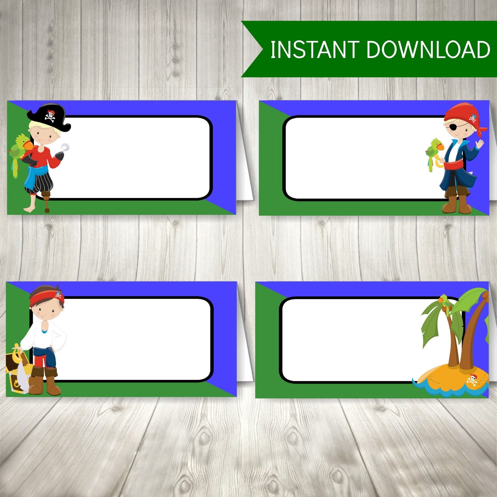 Pirate Party Food Tent Labels | Etsy