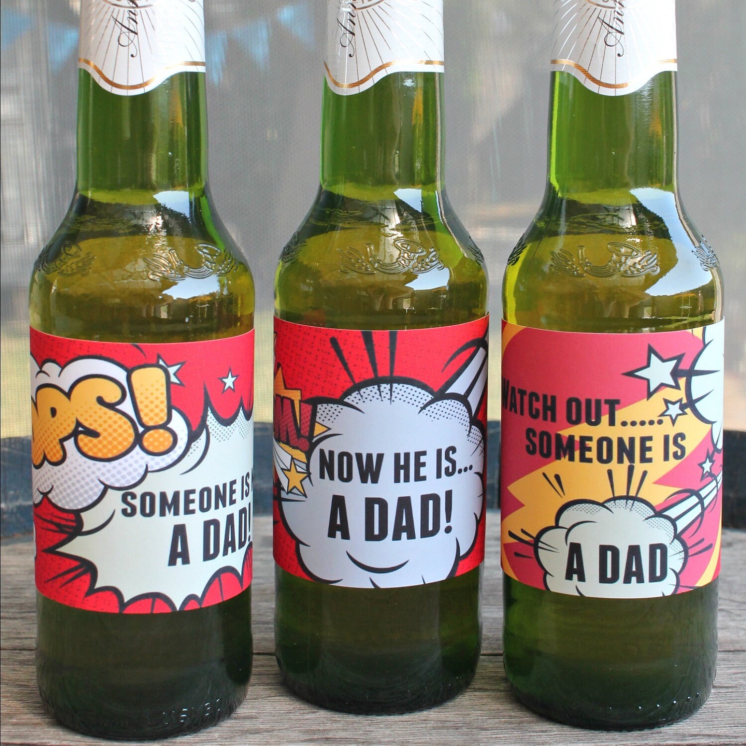 Superhero Beer Labels New Dad Gift (printable Labels) - Etsy