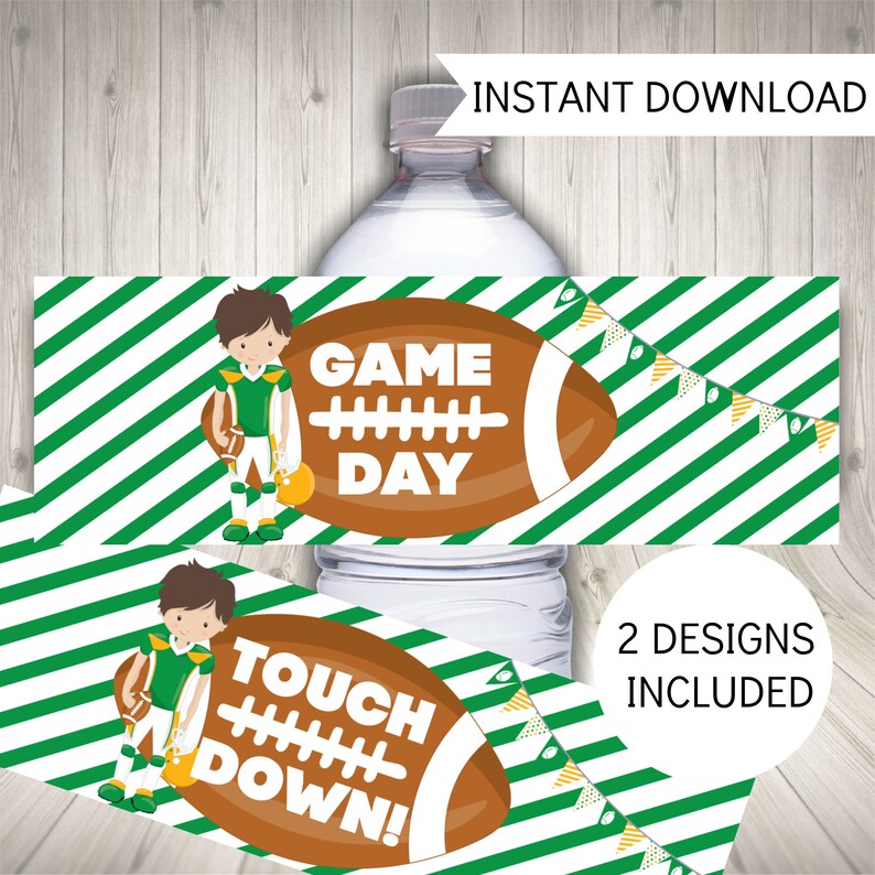 Football Party Printables Football Birthday Decorations - Etsy