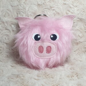 Plush Pink Pig Keyring, Keychain, Bag Charm, Gift, Cute Plushie. - Etsy UK