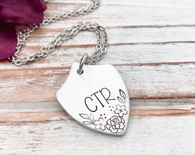 CTR Shield Pendant Choose the Right LDS Mormon Baptism Missionary ...