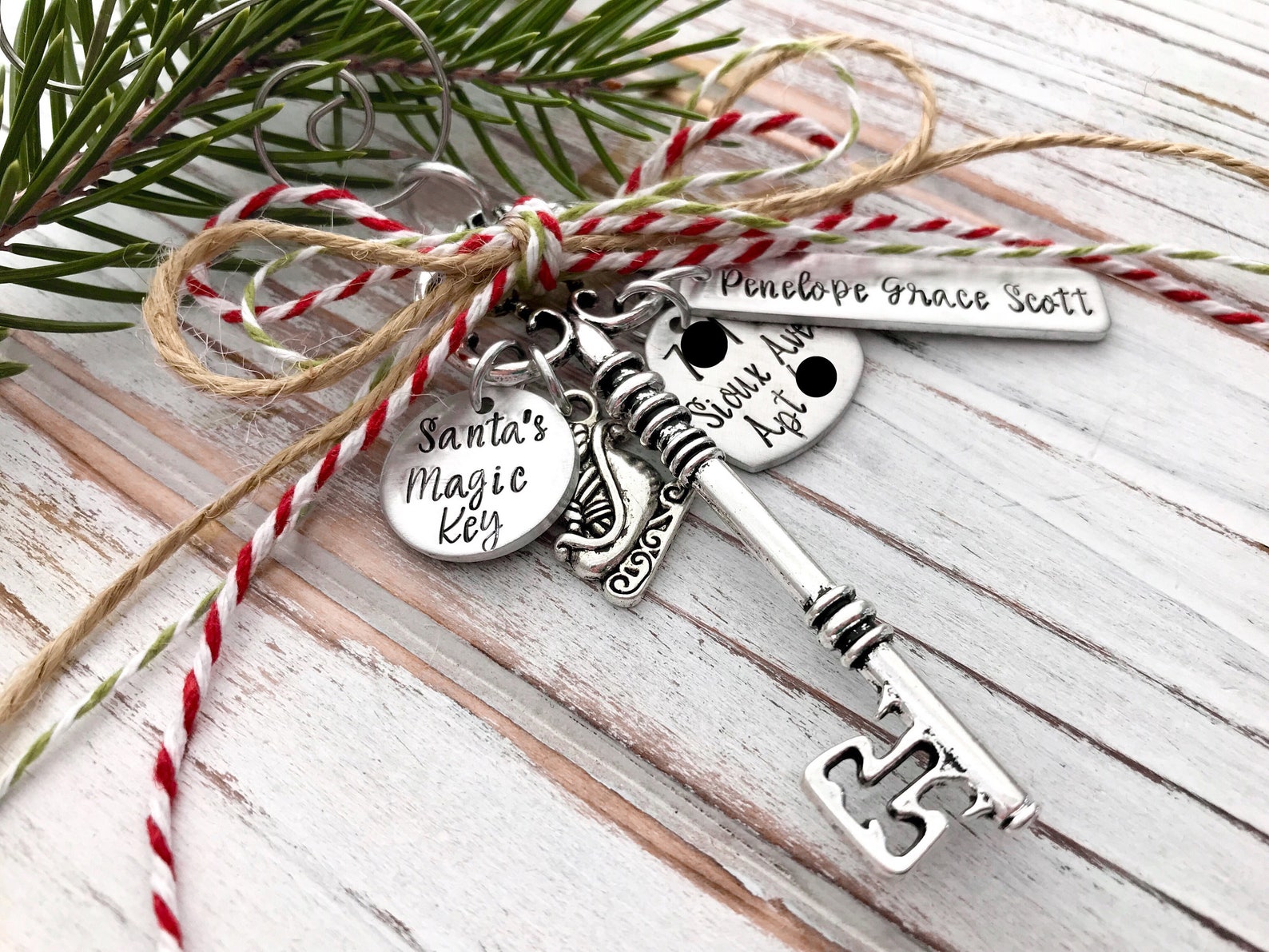 Personalized Santas Magic Key Santas Key Ornament Keepsake | Etsy