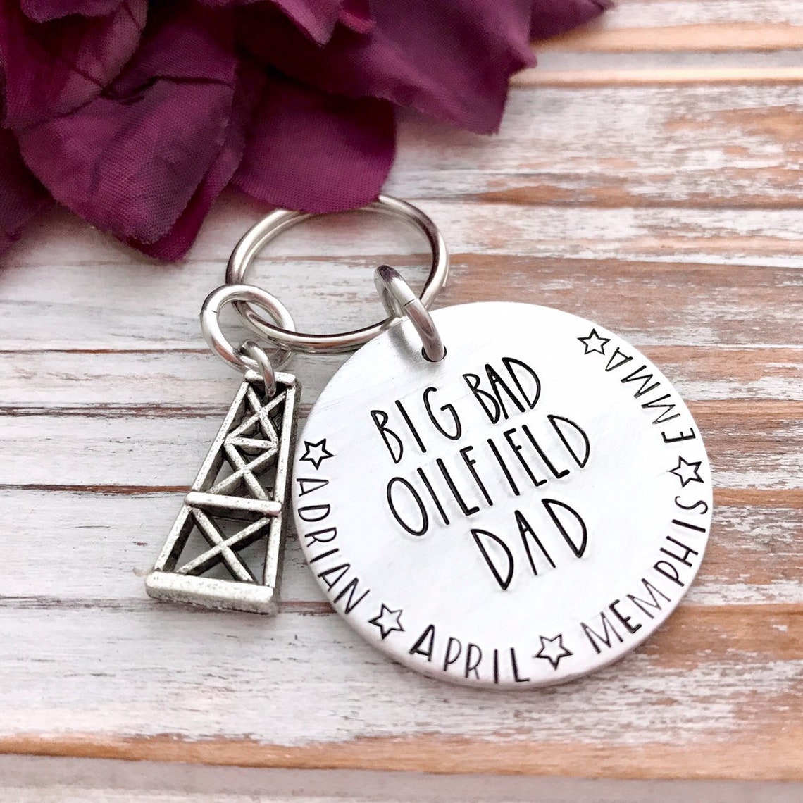 Big Bad Oilfield Dad Keychain Gift for Father's Day - Etsy