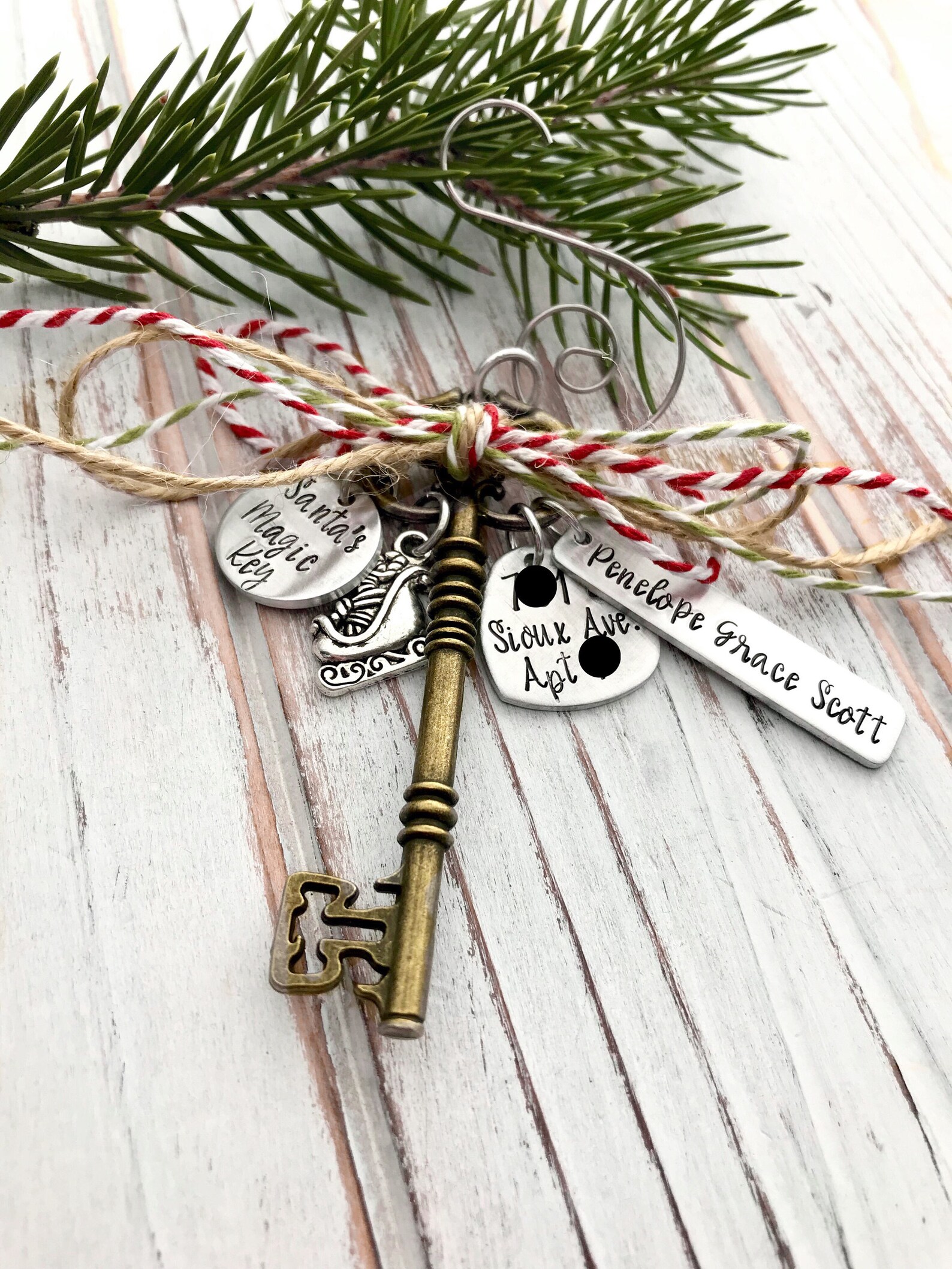 Personalized Santas Magic Key Santas Key Ornament Keepsake | Etsy